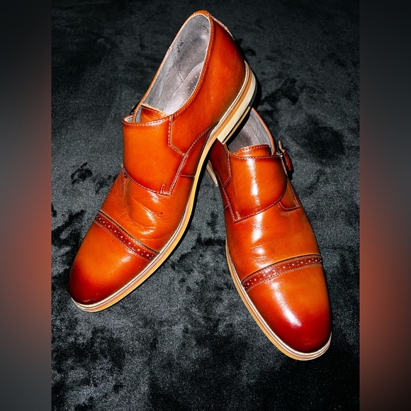 Stacy Adams | Shoes | Mens Stacy Adams Desmond Leather Cap Toe Monk ...